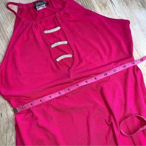 VENUS | Tops | Nwot Embellished Pink Cutout Top | Poshmark